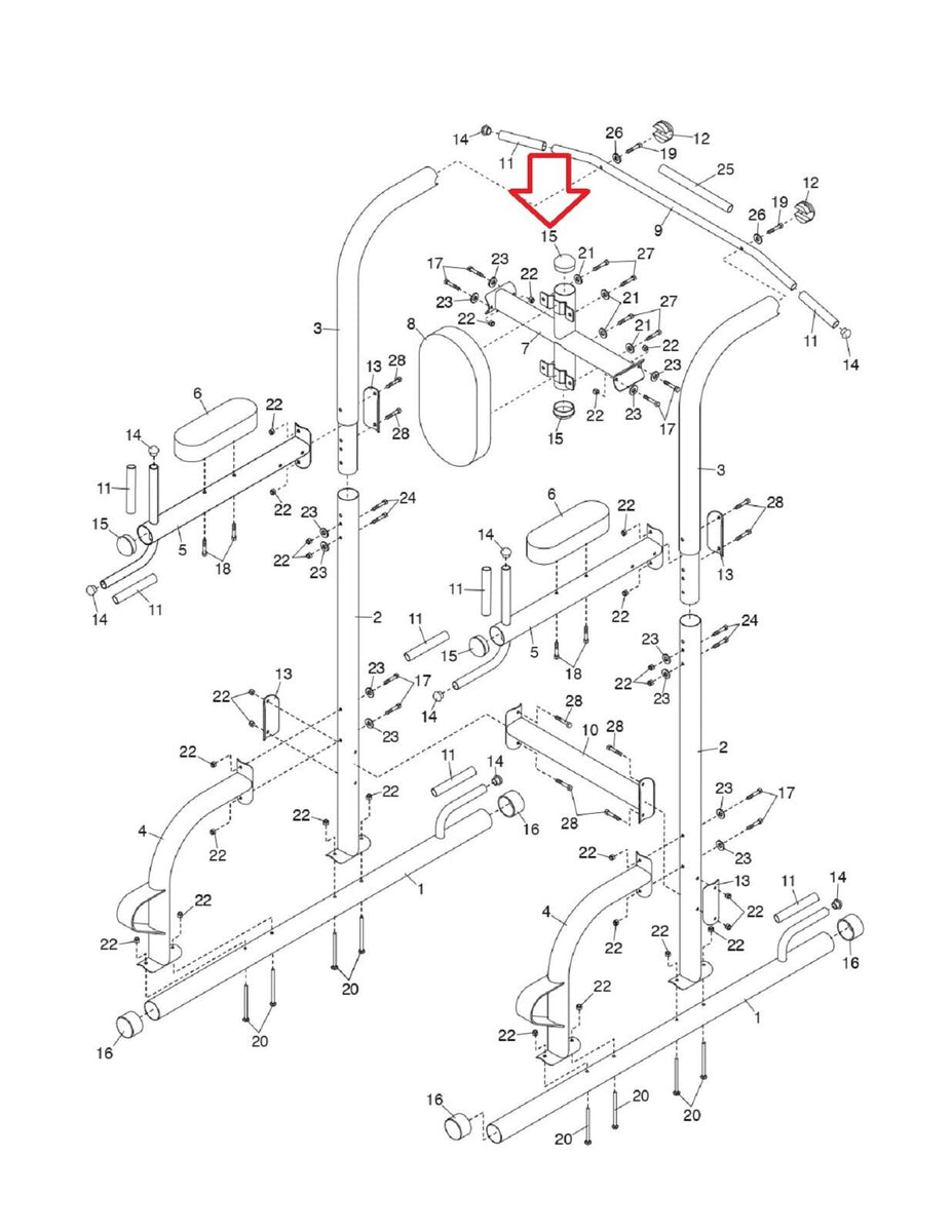 Gold's Gym XR 10.9 Strength System Crossbar Cap 60mm 281700 ...