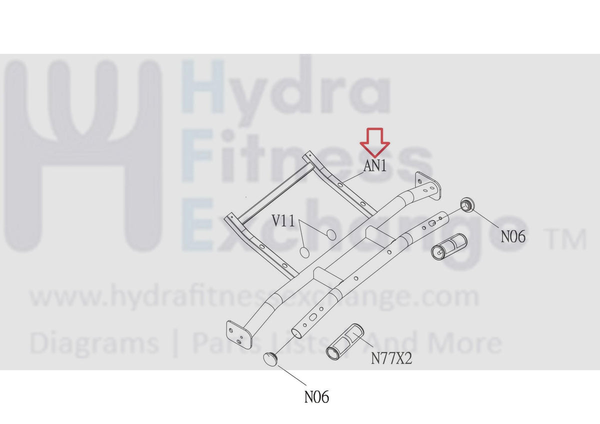 Horizon Fitness CT7.1 Treadmill Console Base Frame Set – hydrafitnessparts