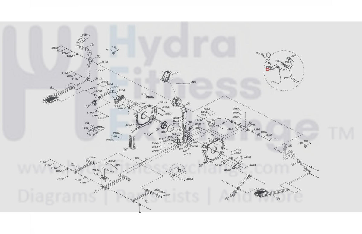Horizon Fitness Elite E9 - EP586 E7 - EP585 Elliptical Power Socket 10 ...