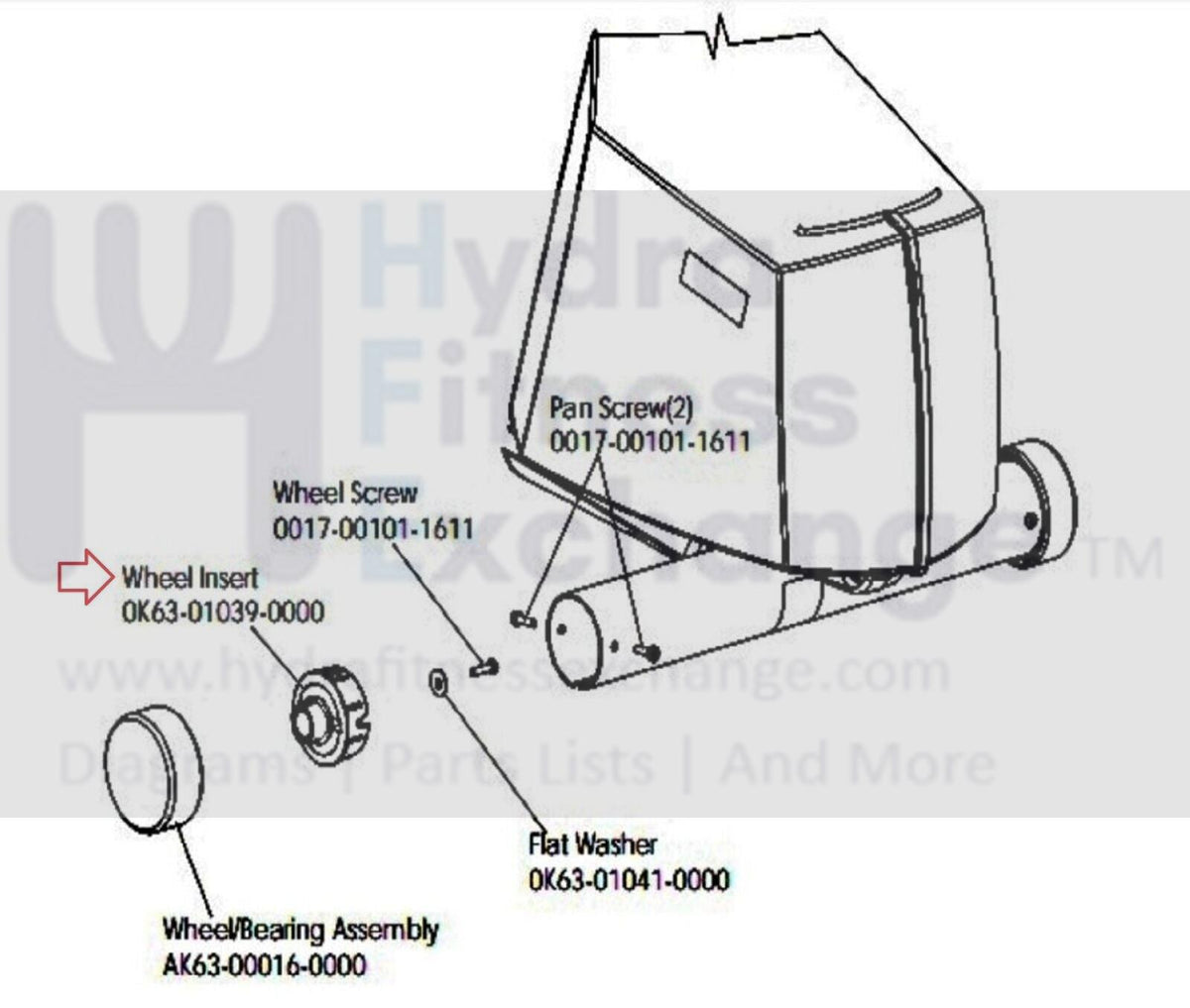 Life Fitness Stationary Bike Insert Wheel 0K63-01039-0000 ...