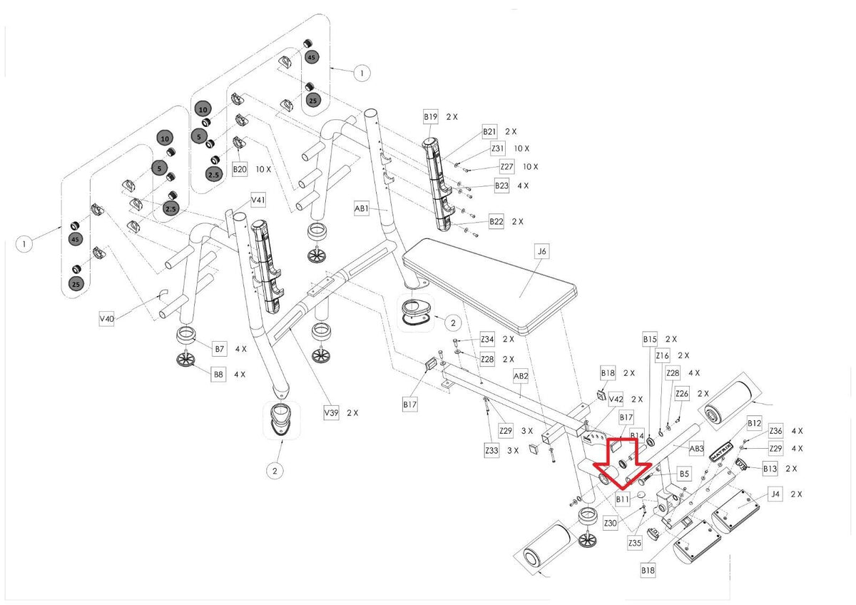 Matrix Commercial Strength System Half-round Rubber Bumper 1000308421 ...