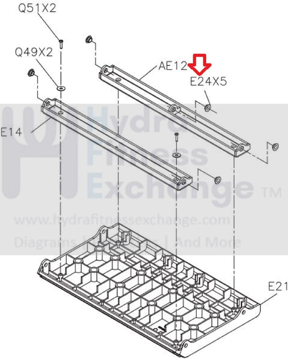 Matrix Retail Stepper Step Dry Bearing 1000425061 – hydrafitnessparts