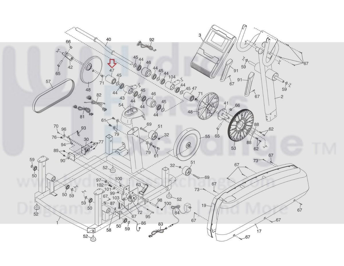 NordicTrack ProForm Reebok Elliptical Crank Spacer 259931 ...
