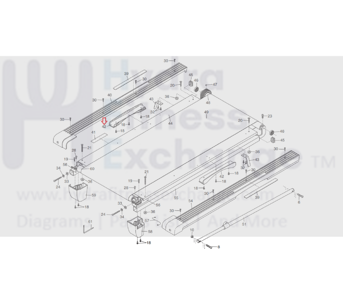 NordicTrack T5.3 T5zi T9.1 T5 ZI Treadmill Platform Cushion 288539 ...