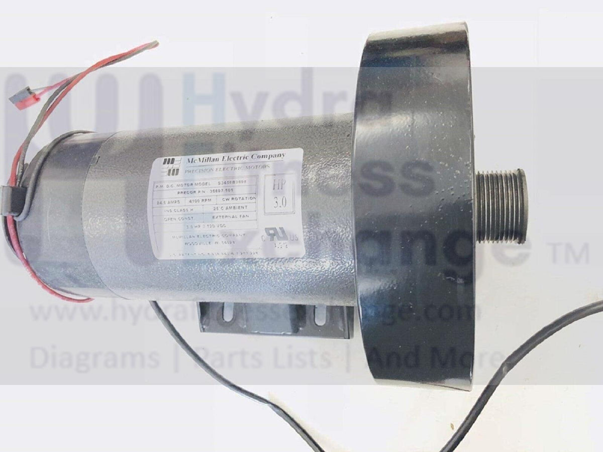 Precor 9.3x TRM 400-14 445/425 Treadmill DC Drive Motor with Flywheel ...