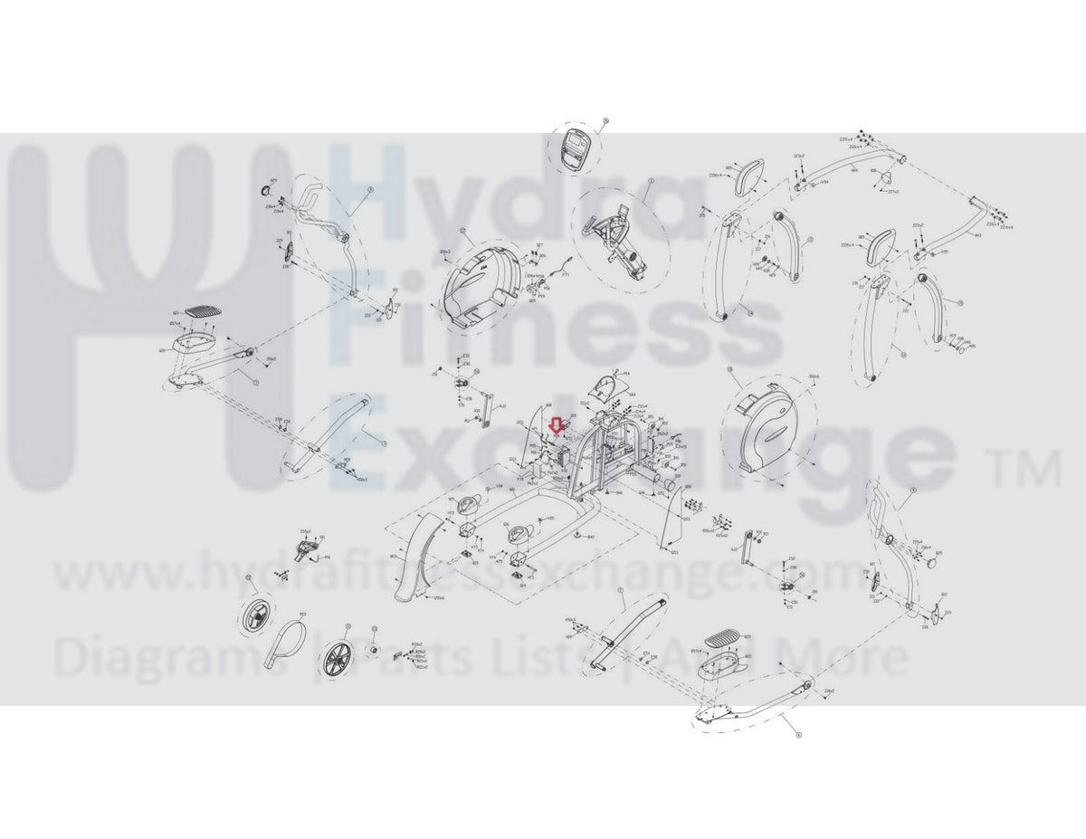 Vision Fitness Elliptical Motor Elevation Wire Harness 0000081098 ...