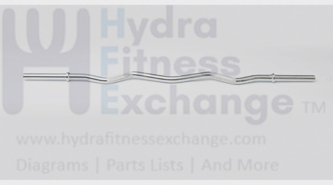 York Barbell Chrome Curl Bar with Fixed Inner Collars – 45” Standard 1 ...
