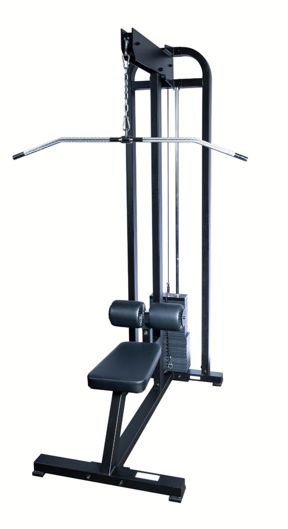 LAT Pulldown Machine with 250 lb Weight Stack, Heavy Duty Cable Back W ...