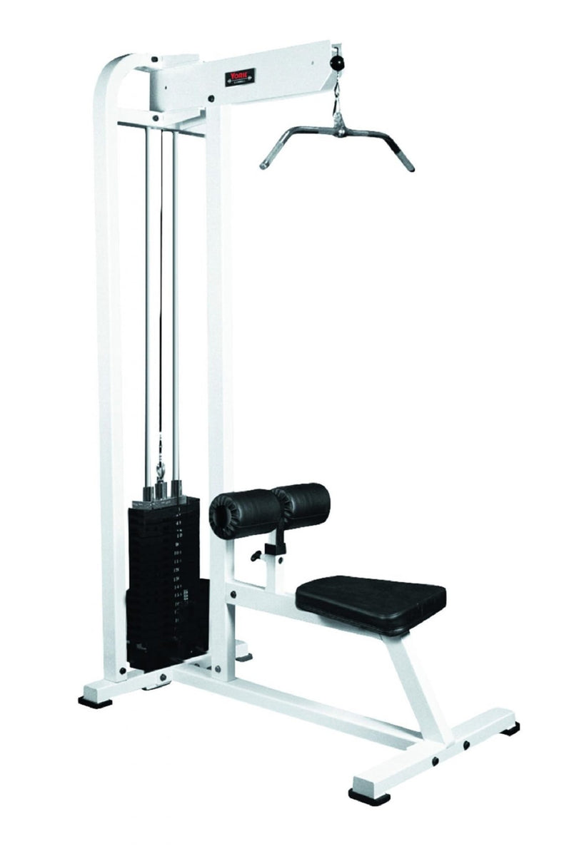 LAT Pulldown Machine with 250 lb Weight Stack, Heavy Duty Cable Back W ...