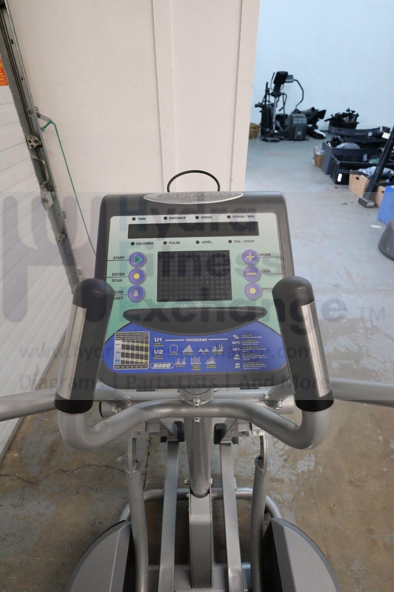 Body-Solid Endurance E400 Adjustable Stride Elliptical Trainer ...