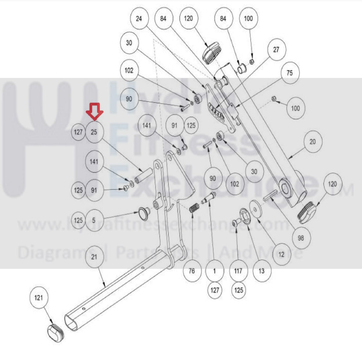 Cybex Strength System Axle Pivot Pin 12060-346 – hydrafitnessparts