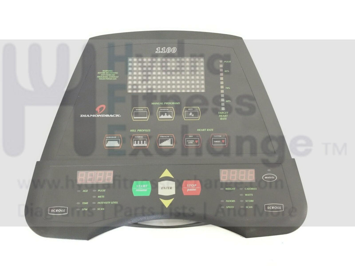 Diamondback 1100R 1100U 1100EL Elliptical Display Console Assembly 221 ...