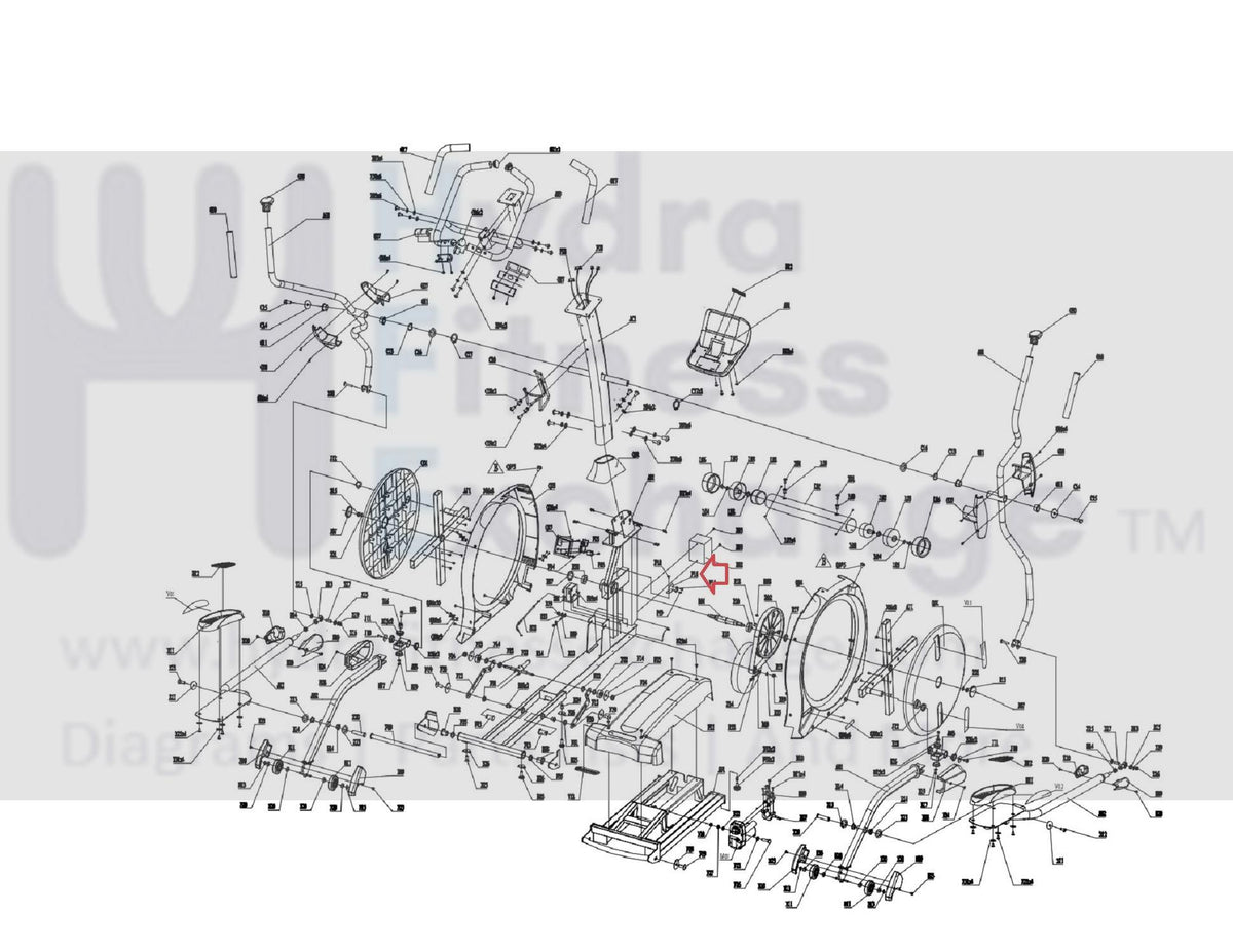Horizon Fitness E901 E1201 Elliptical Speed Sensor Fix Plate 074727 ...
