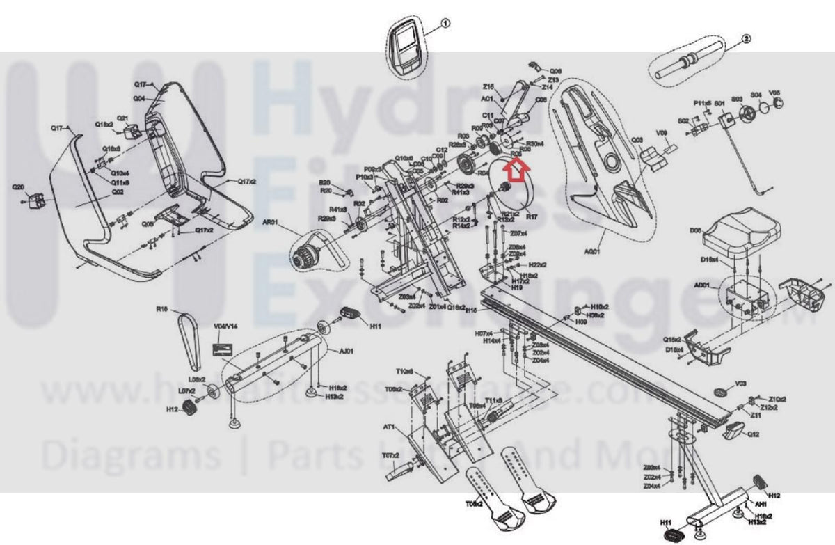 Horizon Fitness Rower Constant Force Recoil Spring 005465-00 ...