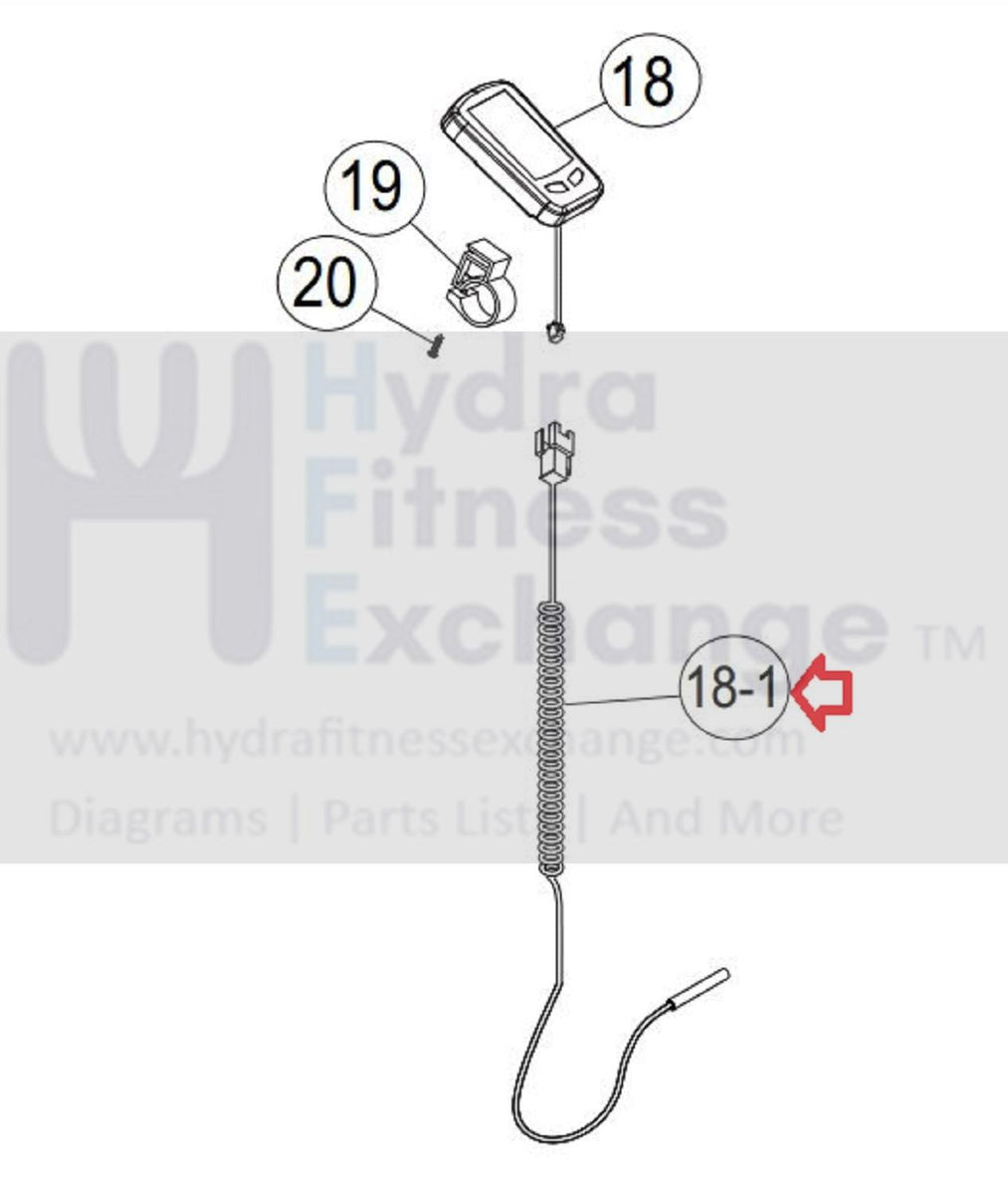 Horizon Fitness S3+ Stationary Bike RPM Speed Sensor Reed Switch 2 Ter ...