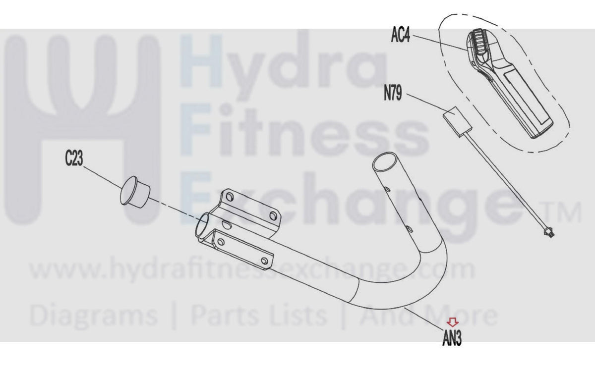 Horizon Fitness Treadmill Right Arm Rest Set 1000462789 – hydrafitnessparts