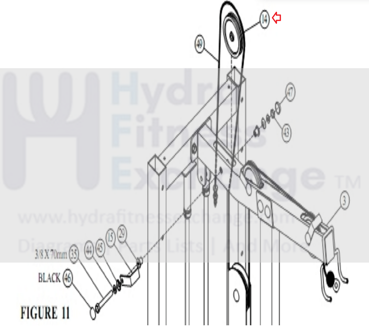 Life Fitness Parabody Strength Systems Large Cable Pulley 4 1/2" ACU06 ...