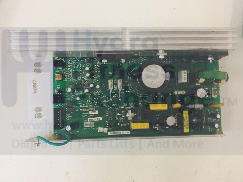 New Proform Nordictrack Treadmill Epic Motor Controller Lower Board MC ...