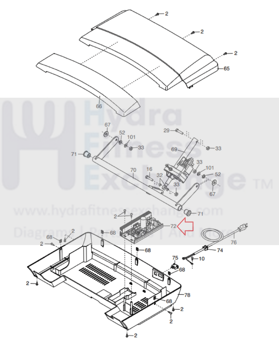 NordicTrack C 700 T 6.5 S Treadmill Lower Motor Control Board Controll ...