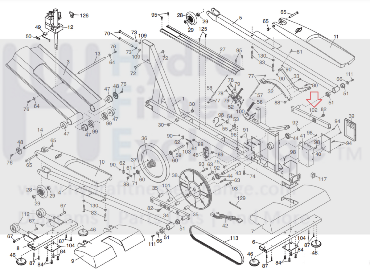 NordicTrack HealthRider Proform Elliptical Right Crank Arm 202674 ...