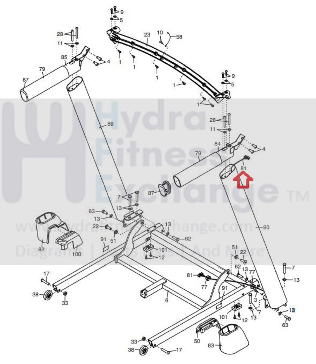 NordicTrack ProForm Treadmill Upright Wire Harness 409841 ...