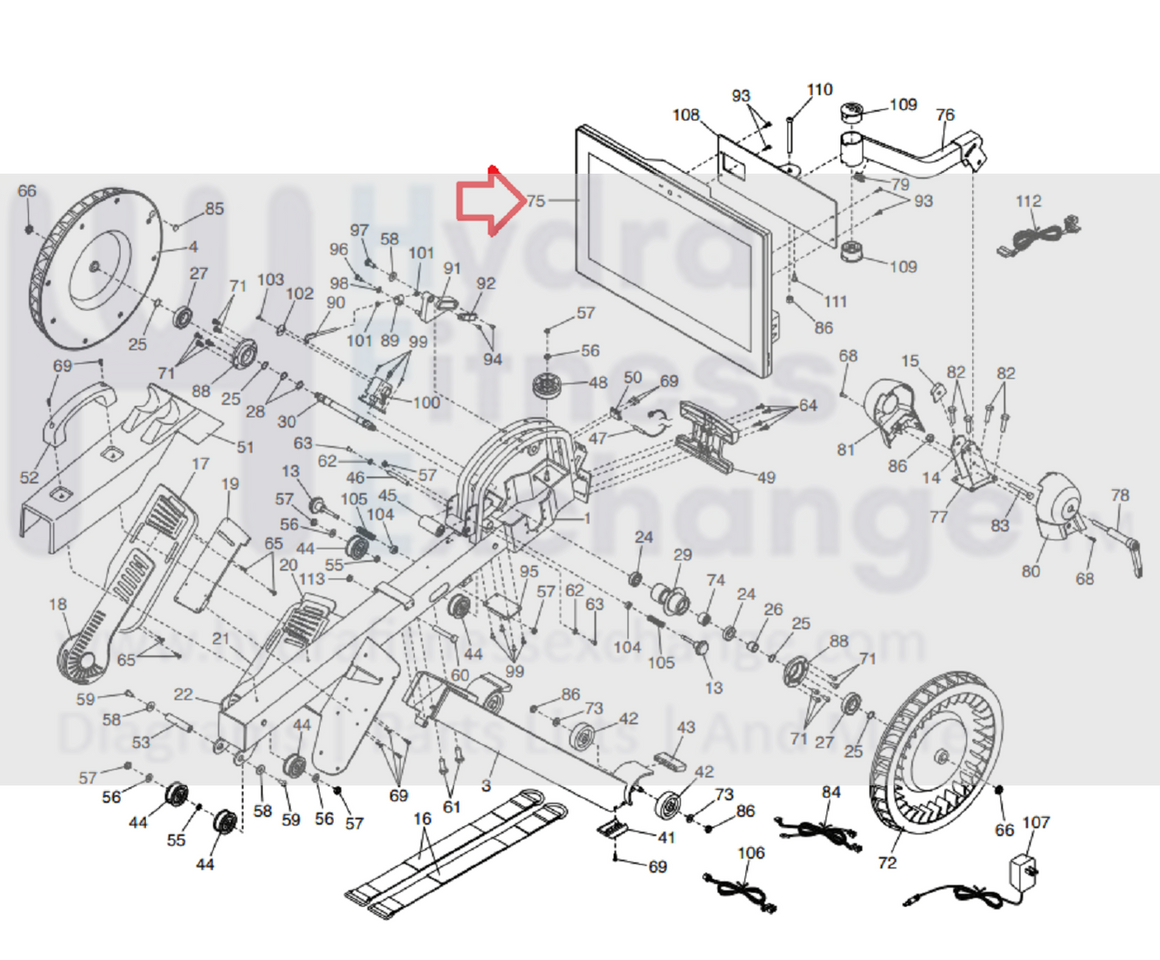 NordicTrack RW900 NTRW191472 NTRW191473 Rower Display Console Assembly ...