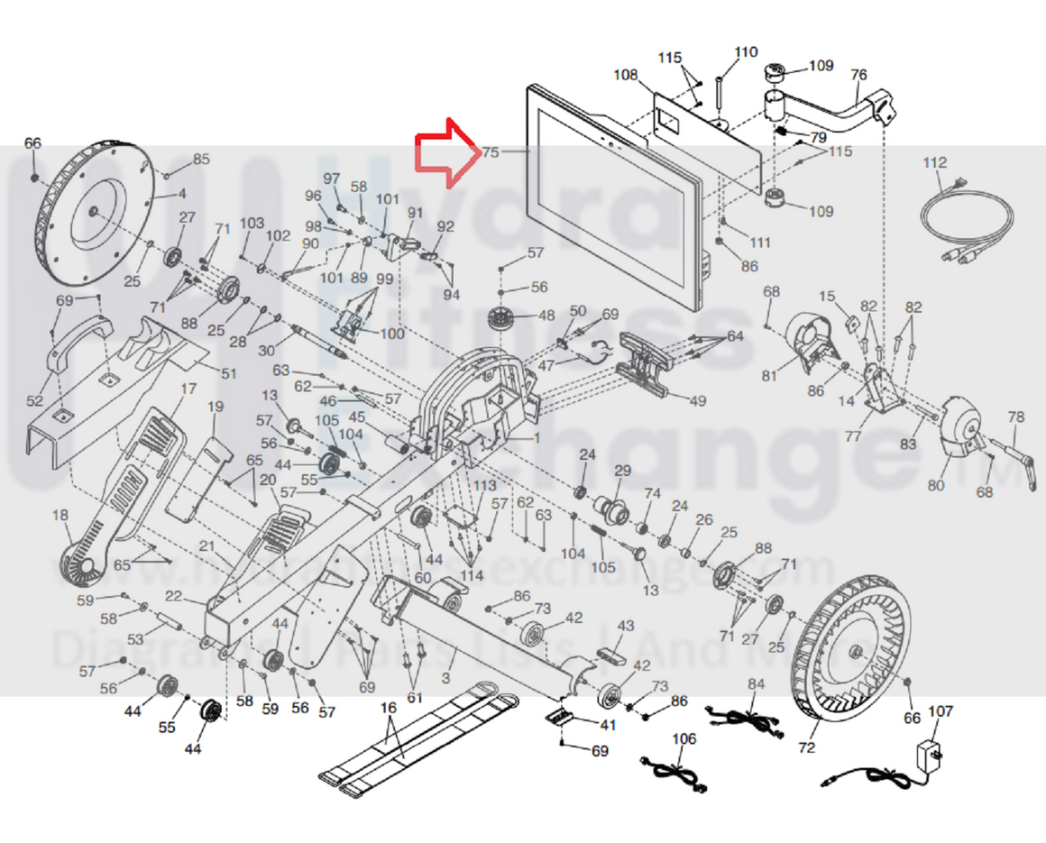 Nordictrack RW900 Rower Display Console Assembly 398511 – hydrafitnessparts