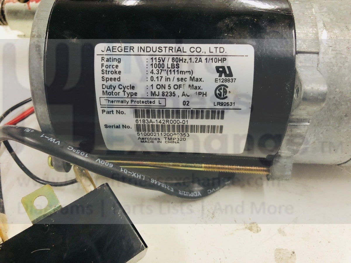 PaceMaster Treadmill Incline Elevation Motor Jaeger 6183A-142R000-01 M ...