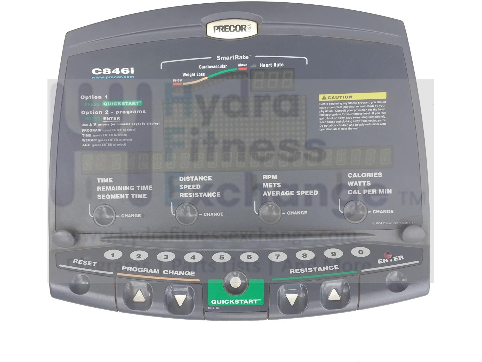 Precor 9.3x Recumbent Bike Display Console Panel MFR-45435-3020 & 4805 ...