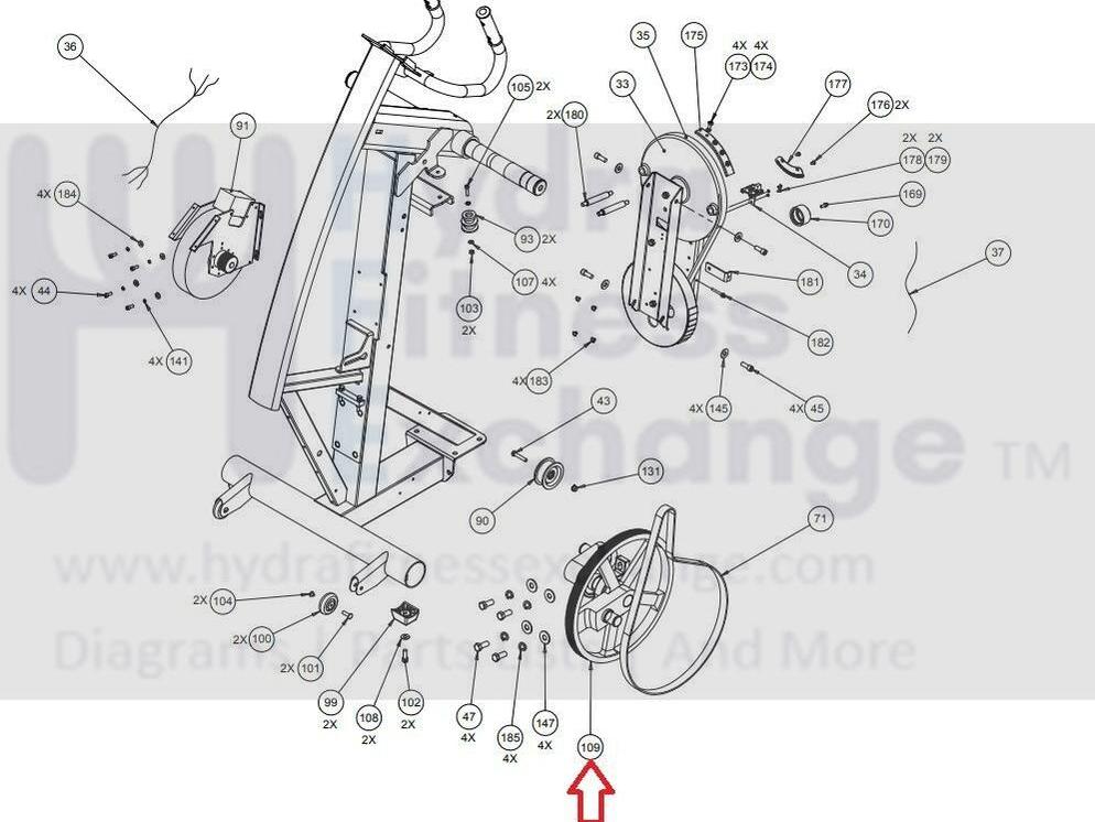 Precor AMT Elliptical Input Crank Assembly PPP000000058122101 ...