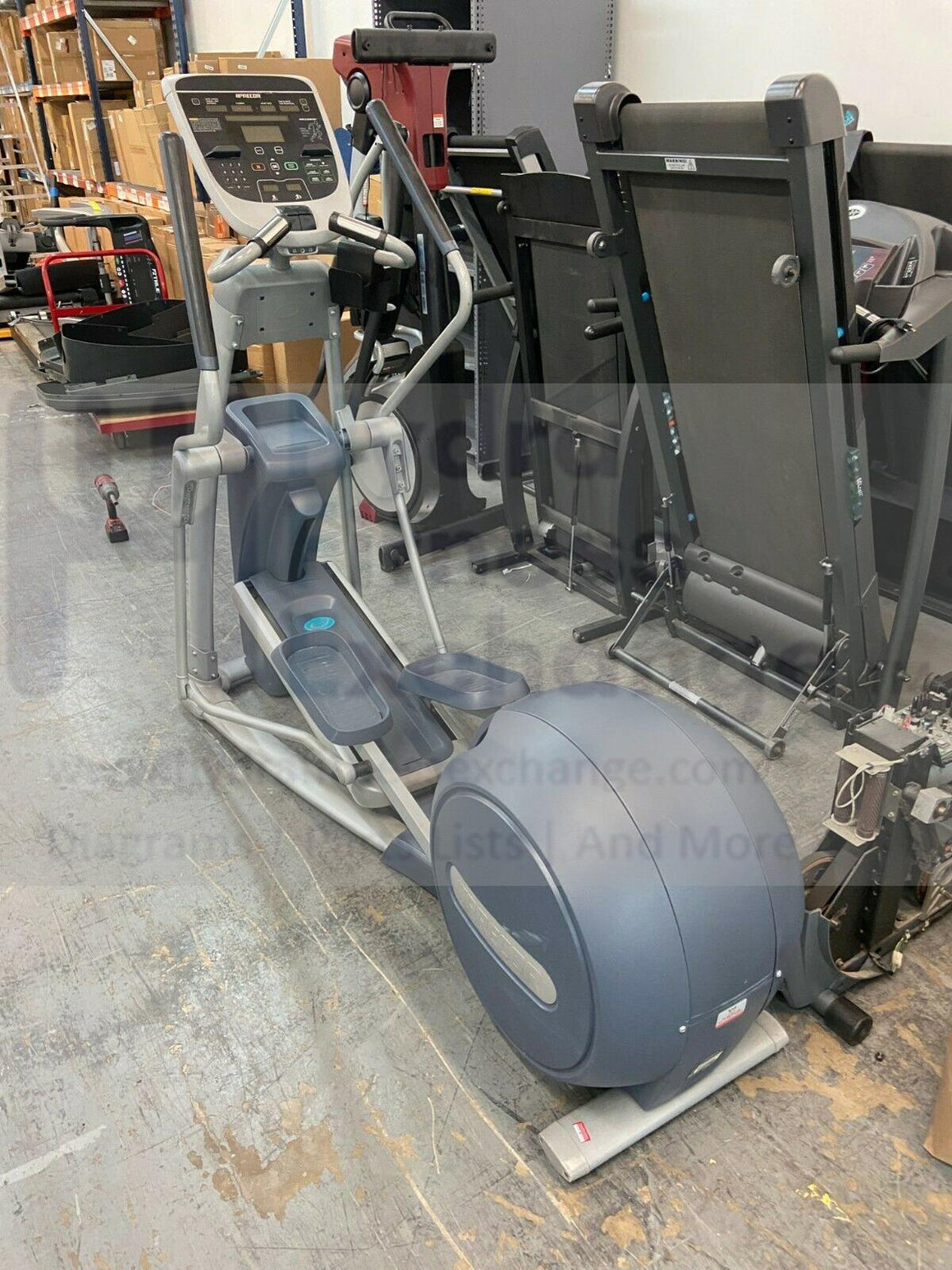 Precor EFX 835 Elliptical Cross Trainer Adjustable Ramp W Moving Upper ...