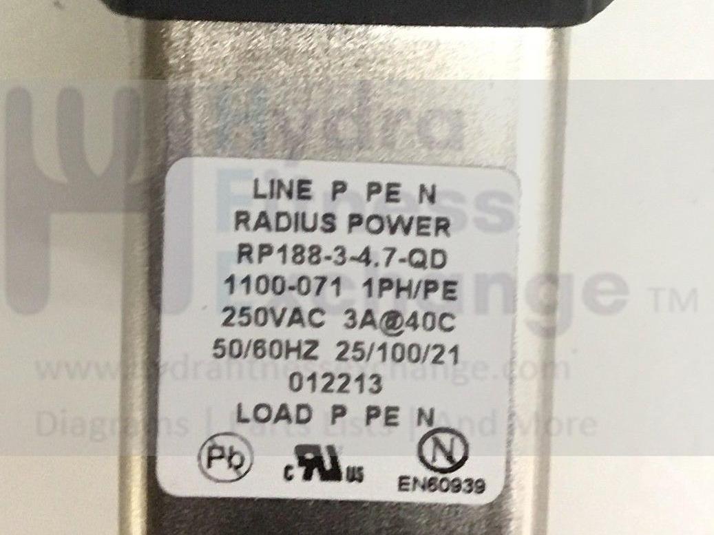 Precor Elliptical AC Power Electronic Entry Module RP188-3-4.7-QD 1216 ...