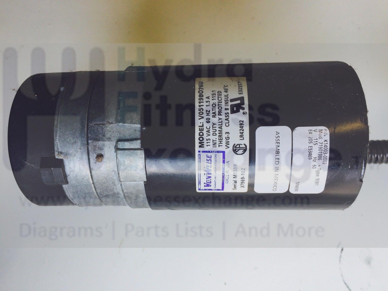 Precor Elliptical Incline lift Elevation Motor Ramp Actuator 44442-102 ...