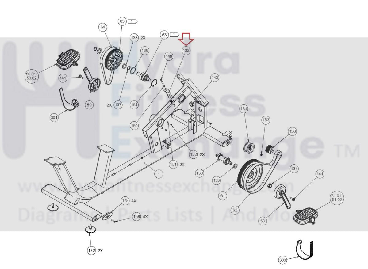 Precor Recumbent Bike Idler Tensioner 300519-101 – hydrafitnessparts