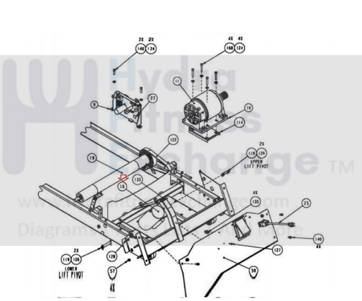 Precor Treadmill Incline Lift Elevation Motor Actuator 44064-105 ...