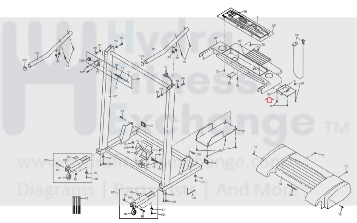 Proform 50 GTS 540 LS 590 LS CX5i LX 560 Treadmill Wire Connector Cove ...