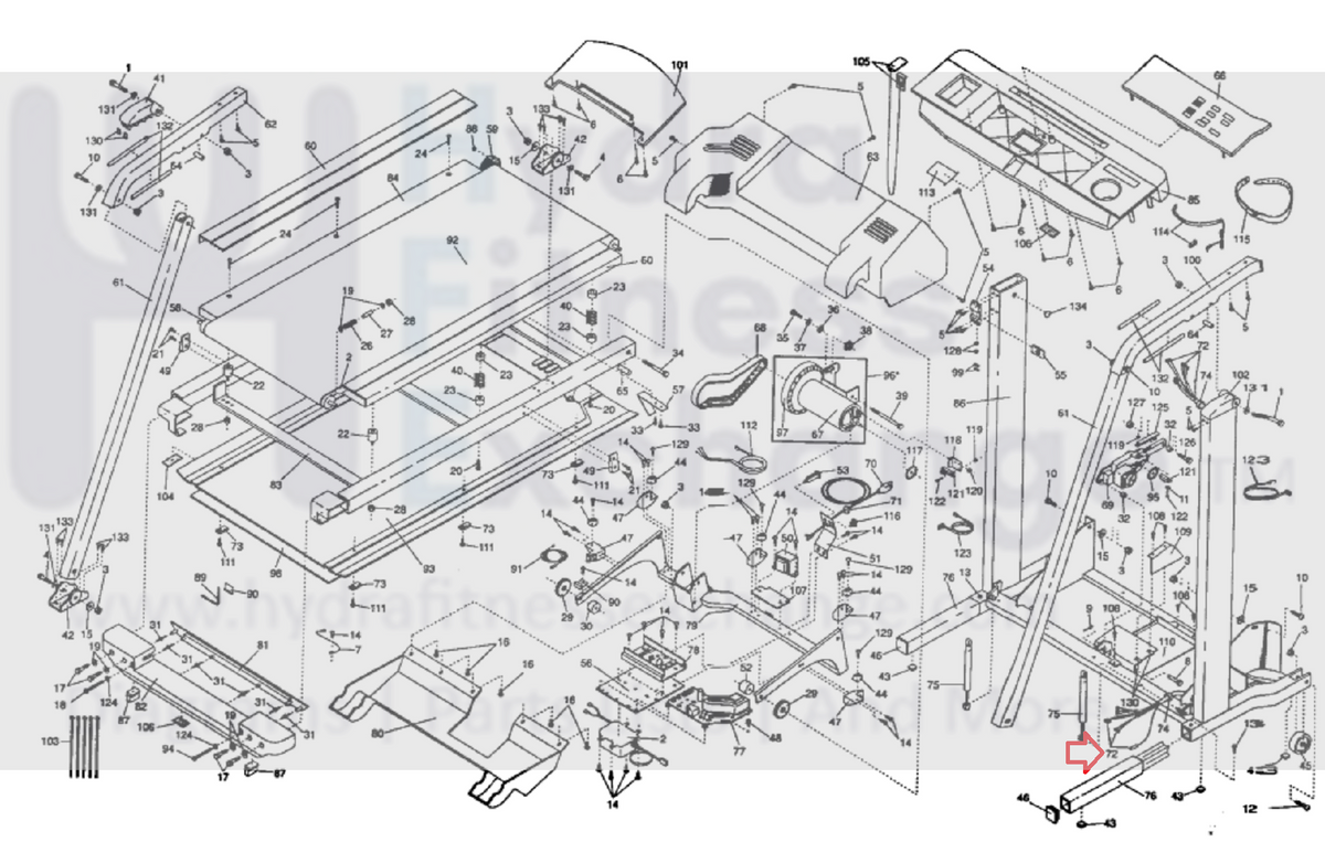 Proform 625 TL 725 TL - 831.297763 - Sears Treadmill Main Wire Harness ...