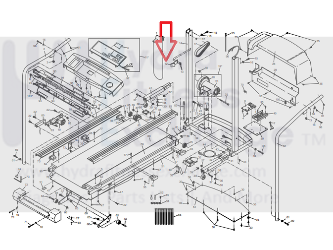 Proform Lifestyler NordicTrack Treadmill Storage Latch Lever 7234.1 13 ...