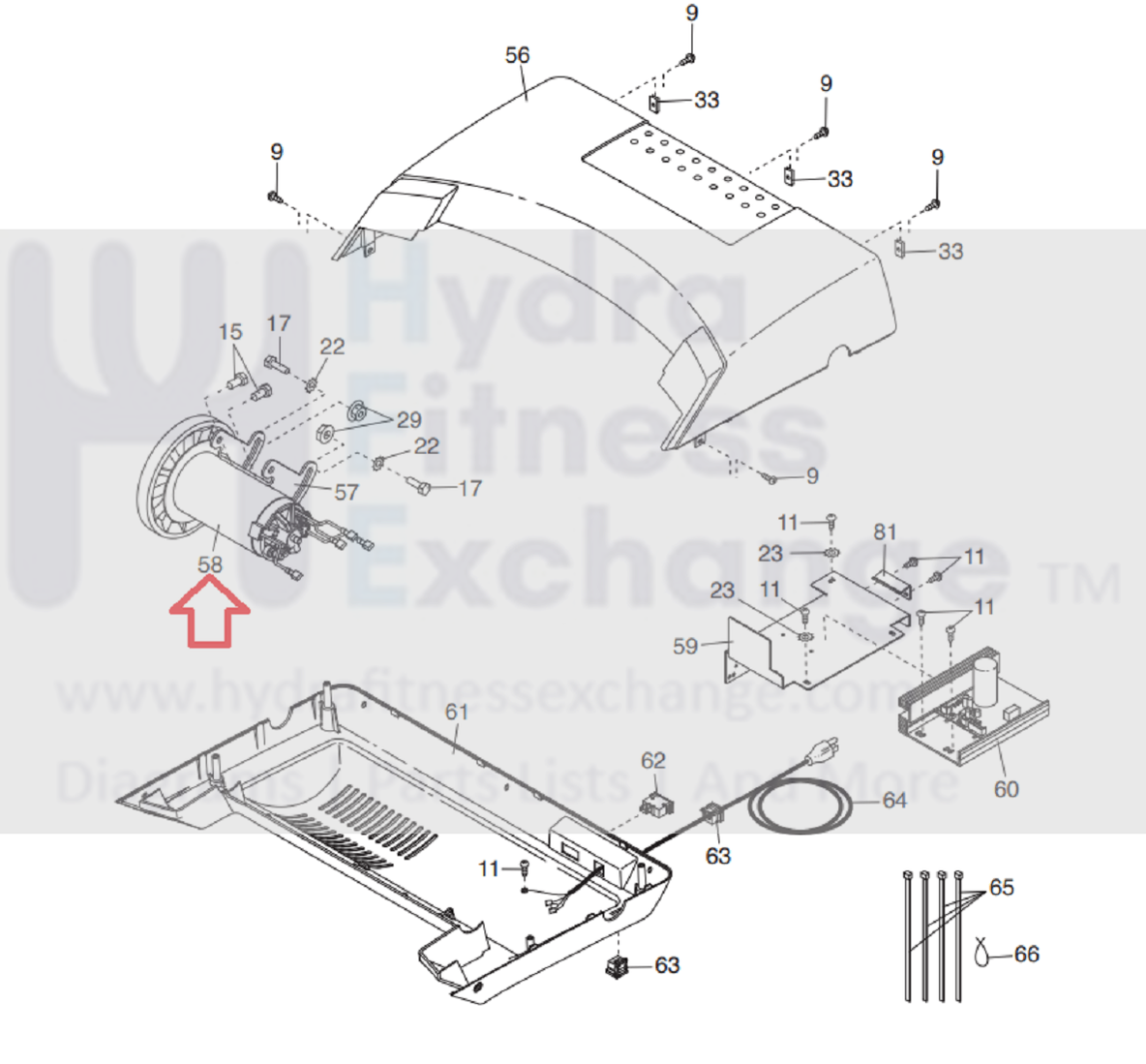 Proform Weslo Treadmill Dc Drive Motor with Flywheel 405705 ...