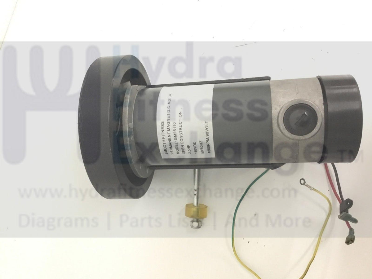 Smooth 5.15P Treadmill DC Drive Motor Assembly 110VDC – hydrafitnessparts