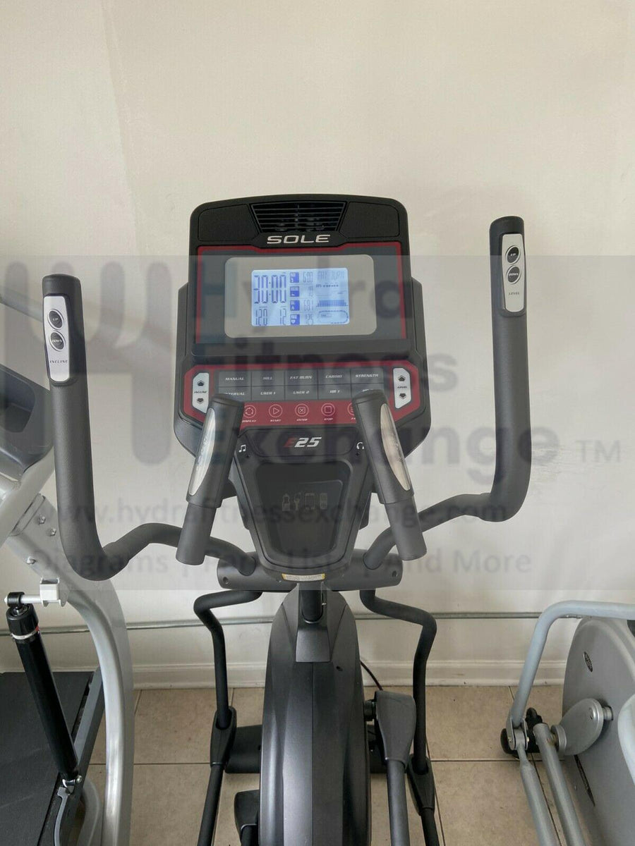 Sole E25 Adjustable Incline Elliptical – hydrafitnessparts