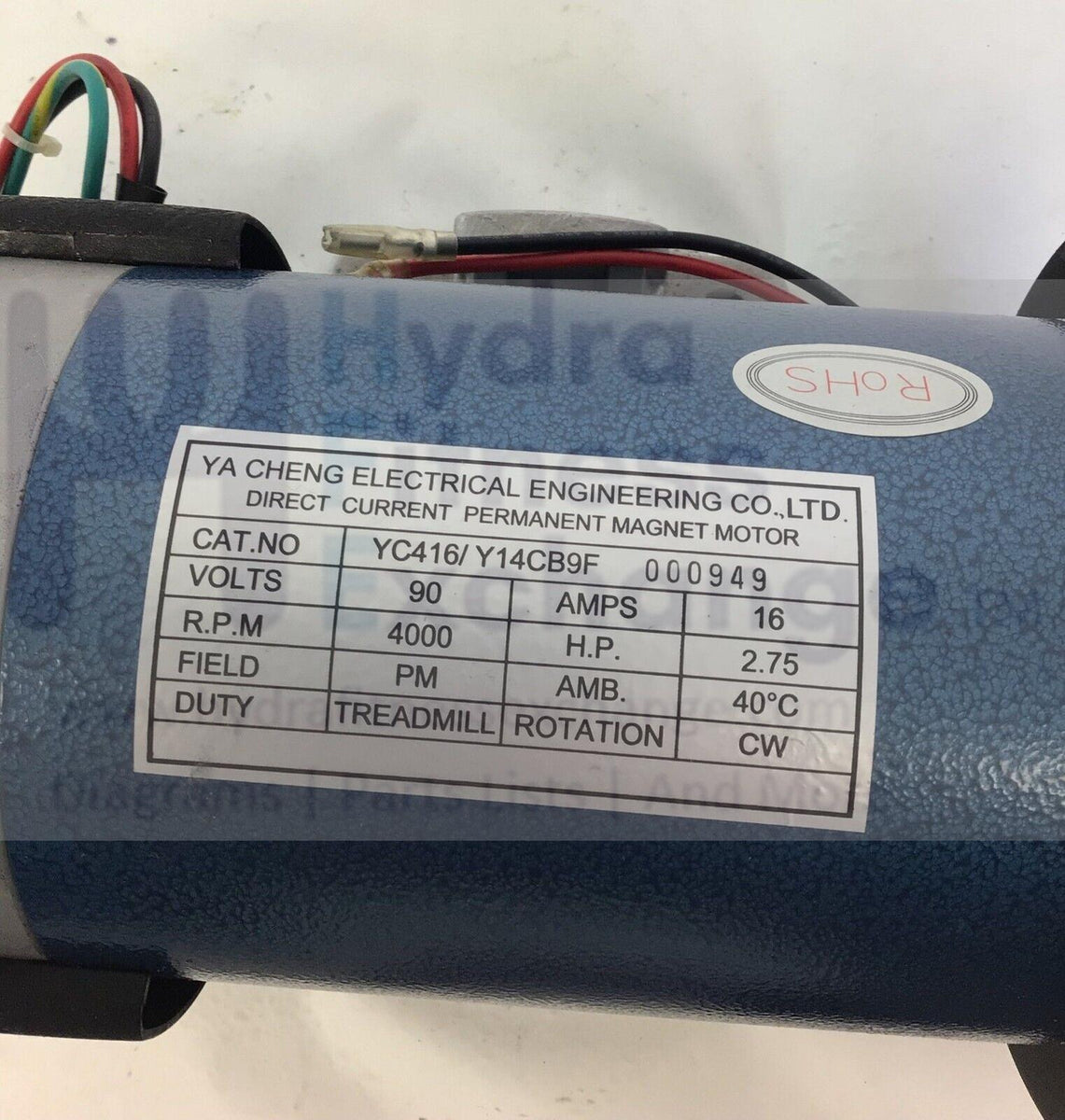 Spirit XT185 Treadmill DC Drive Motor with Flywheel MFR-YC416 Y14CB9F ...