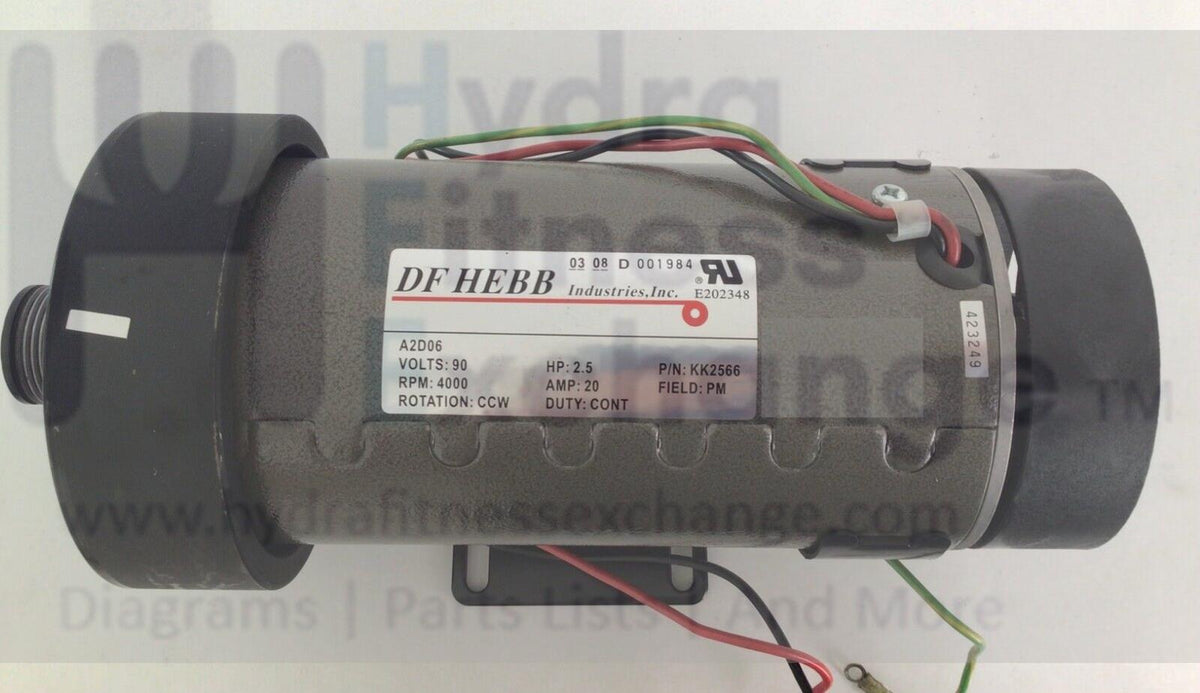 Trimline Nautilus Schwin Treadmill DC Drive Motor with Flywheel KK2566 ...