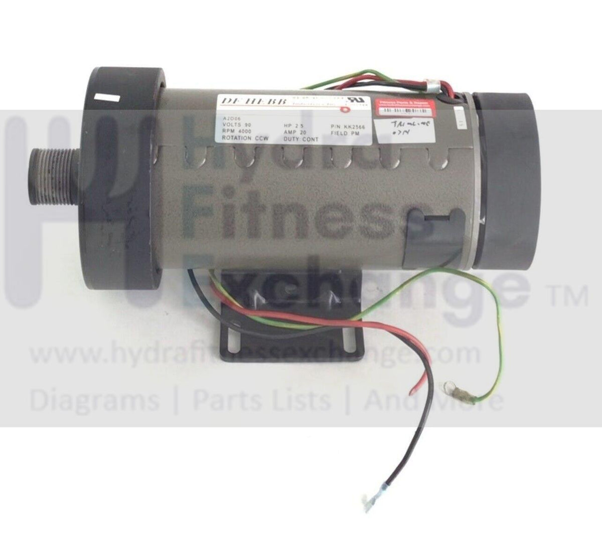 Trimline Nautilus Schwin Treadmill DC Drive Motor with Flywheel KK2566 ...
