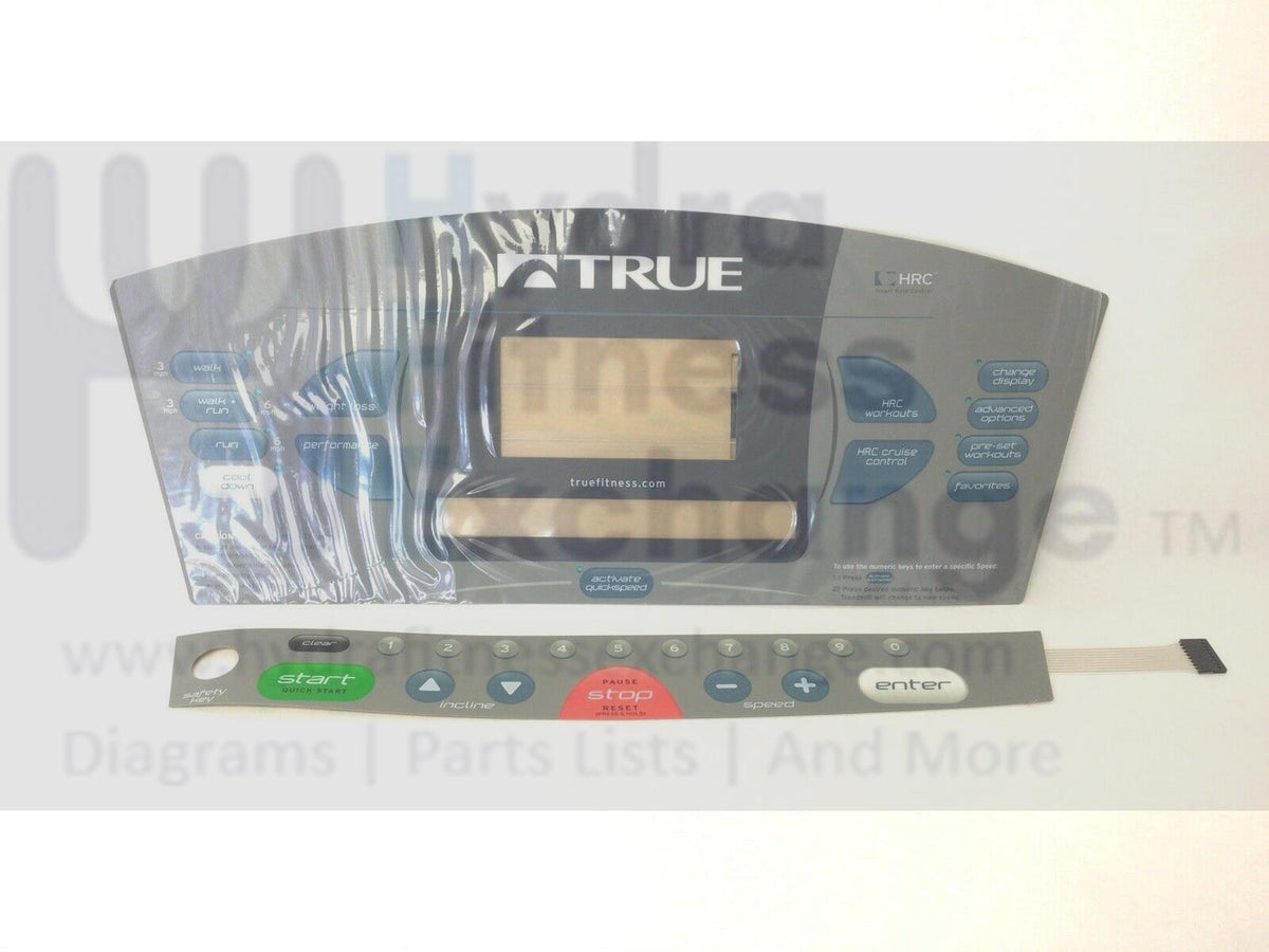 True Fitness Z5 Treadmill Display Console Overlay Set 7TZ50008 ...