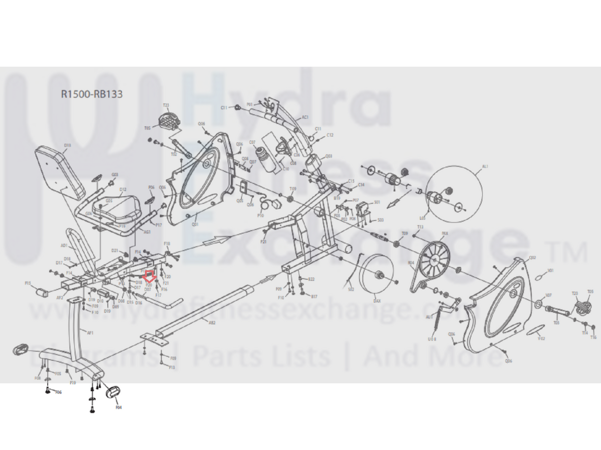 Vision Fitness R10 R1400 R1500 Recumbent Bike Pulse Wire Harness 04061 ...