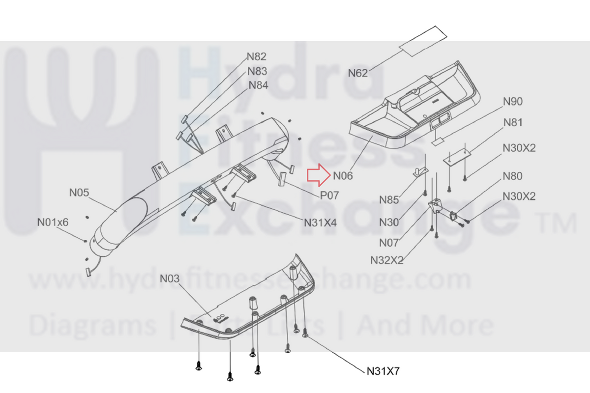 Vision T40 T80 TF20-03 TF40-03 T40-03 Treadmill Reading Rack Set 10002 ...